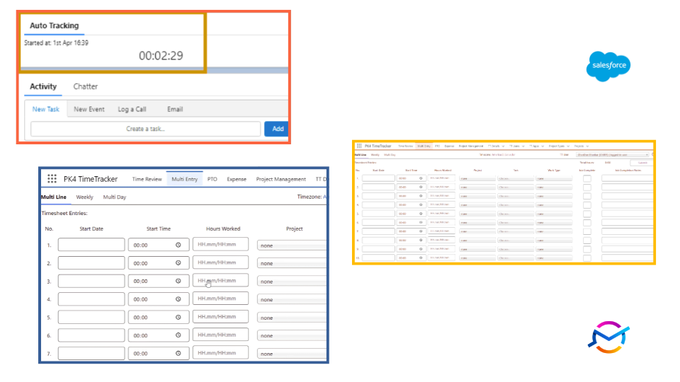 The Best Time Tracker For Salesforce. 4.9 Star in AppExchange.